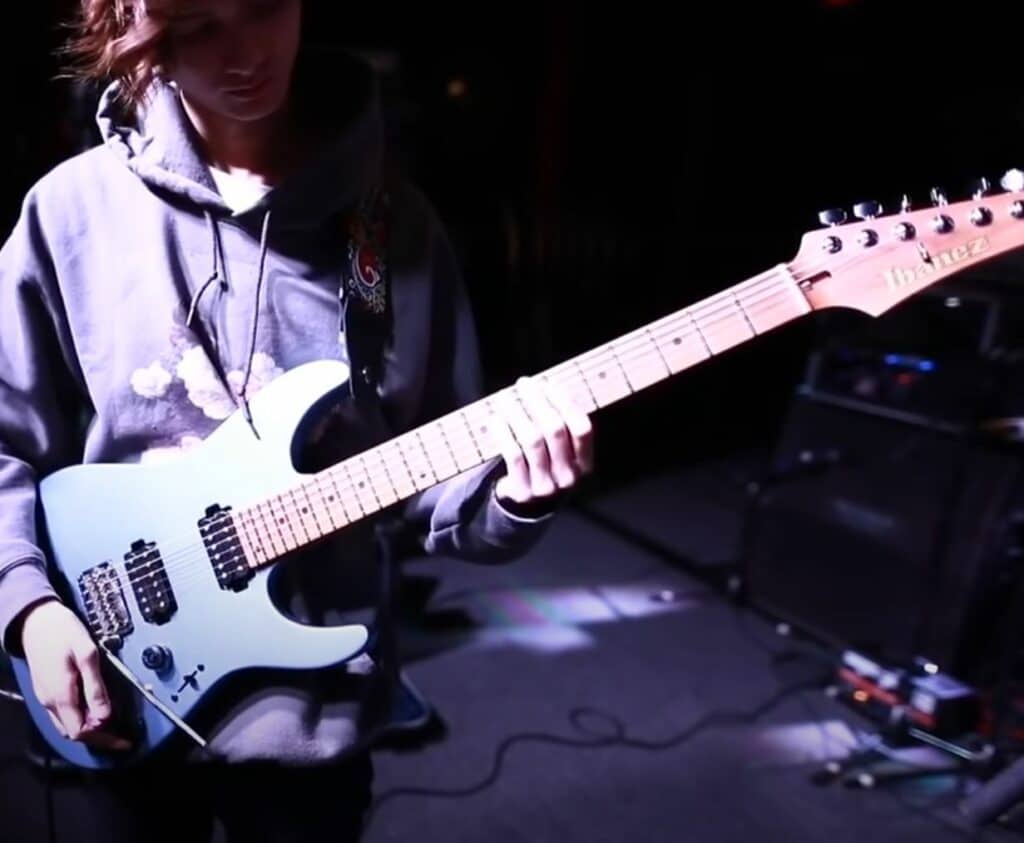 Tim Henson's Ibanez AZ2402 Prestige (Ice Blue Metallic) – Ground Guitar