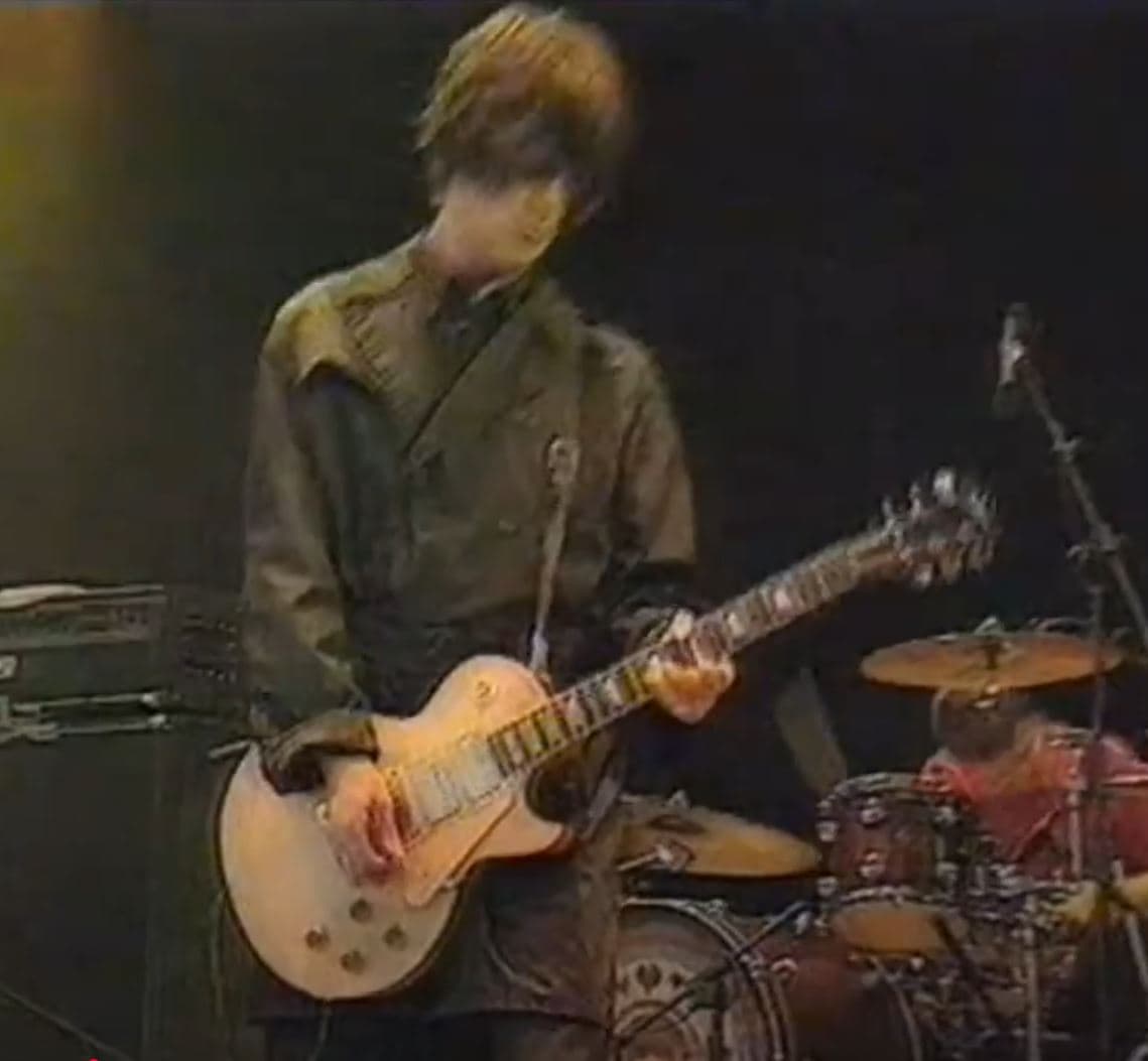 John Squire's 1990s Gibson Les Paul Standard (Natural, 3-Pickups ...